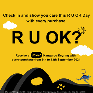 R U OK Day Promotion | Free Kangaroo Keyring with Every Purchase ...